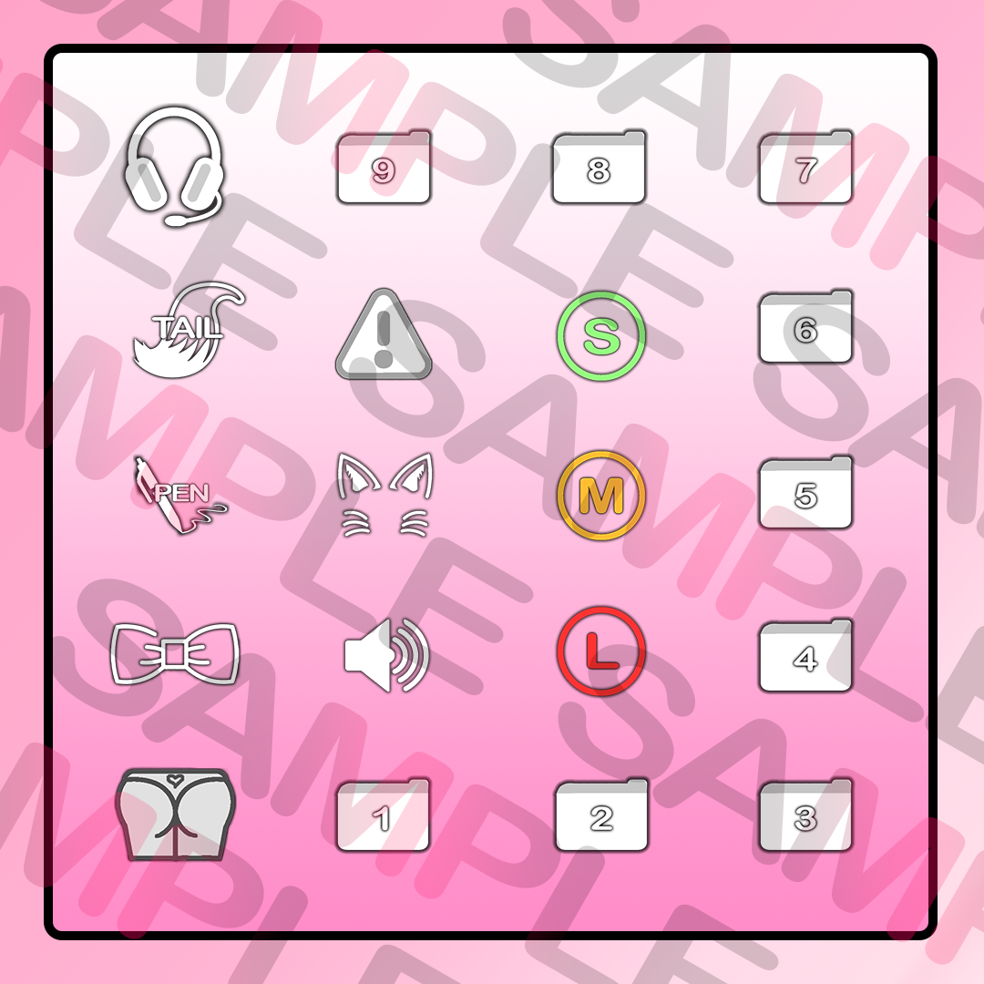 Menu Icon Mega Pack (70+ Icons) 「メニューアイコンメガパック」 「七十+」「VRChat」 - shiio ...