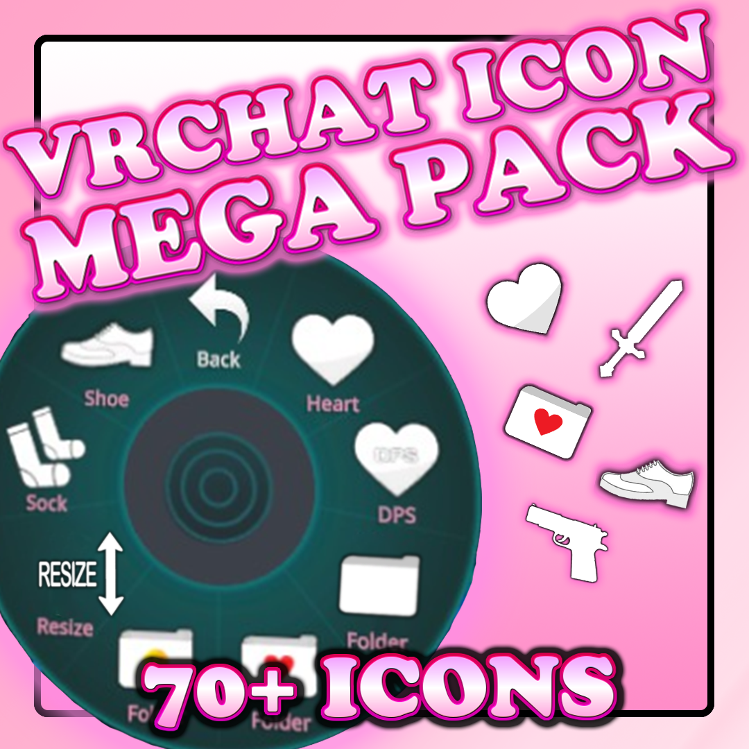 Menu Icon Mega Pack (70+ Icons) 「メニューアイコンメガパック」 「七十+」「VRChat」 - shiio ...