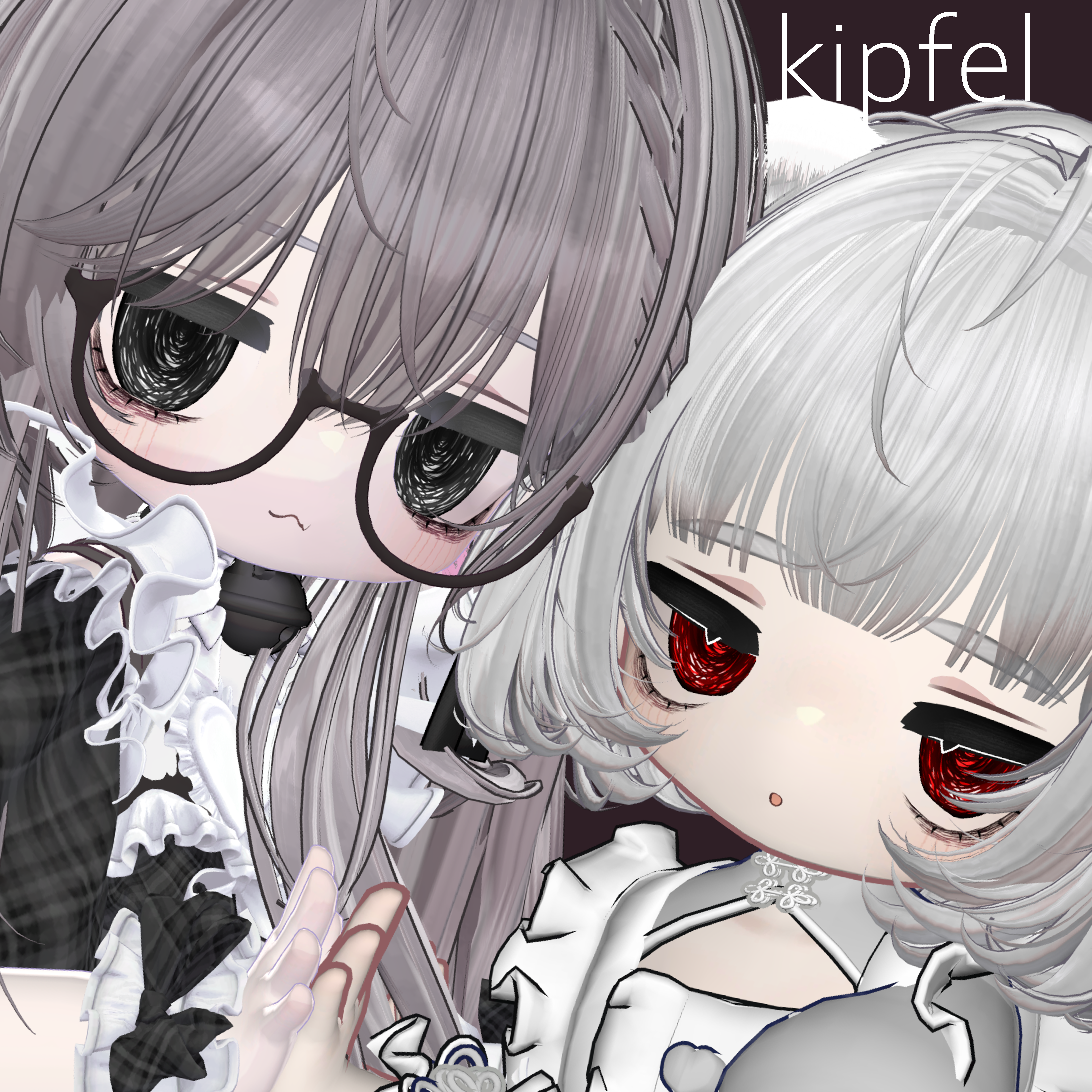 Veiled Night eye＆make texture 17collar【12アバター対応】 MZ35 - じもじるしょっぷ - BOOTH