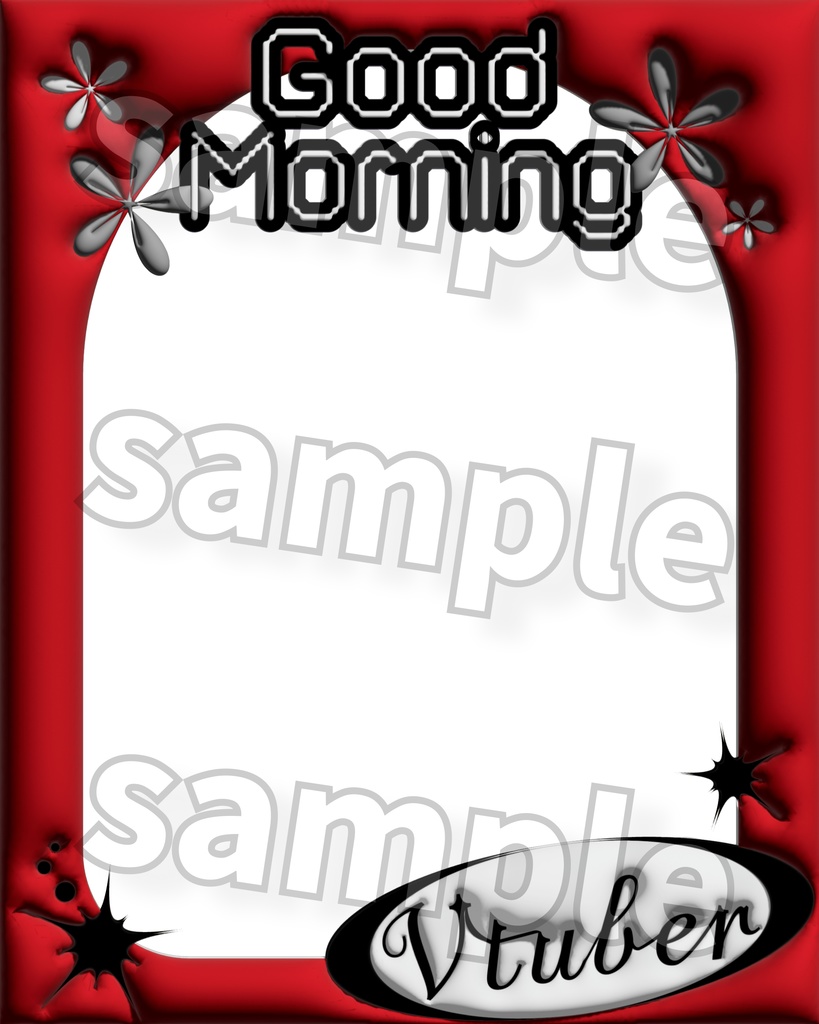 【Vtuber向け素材】＃おはようVtuber_3dフレーム(3d Flame) - iai oto / ヰ愛 ヲト - BOOTH