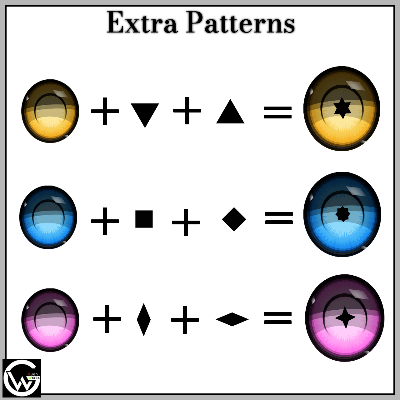 【9 Avatars】GeometricEyes. Eye Texture - GuenWorks - BOOTH