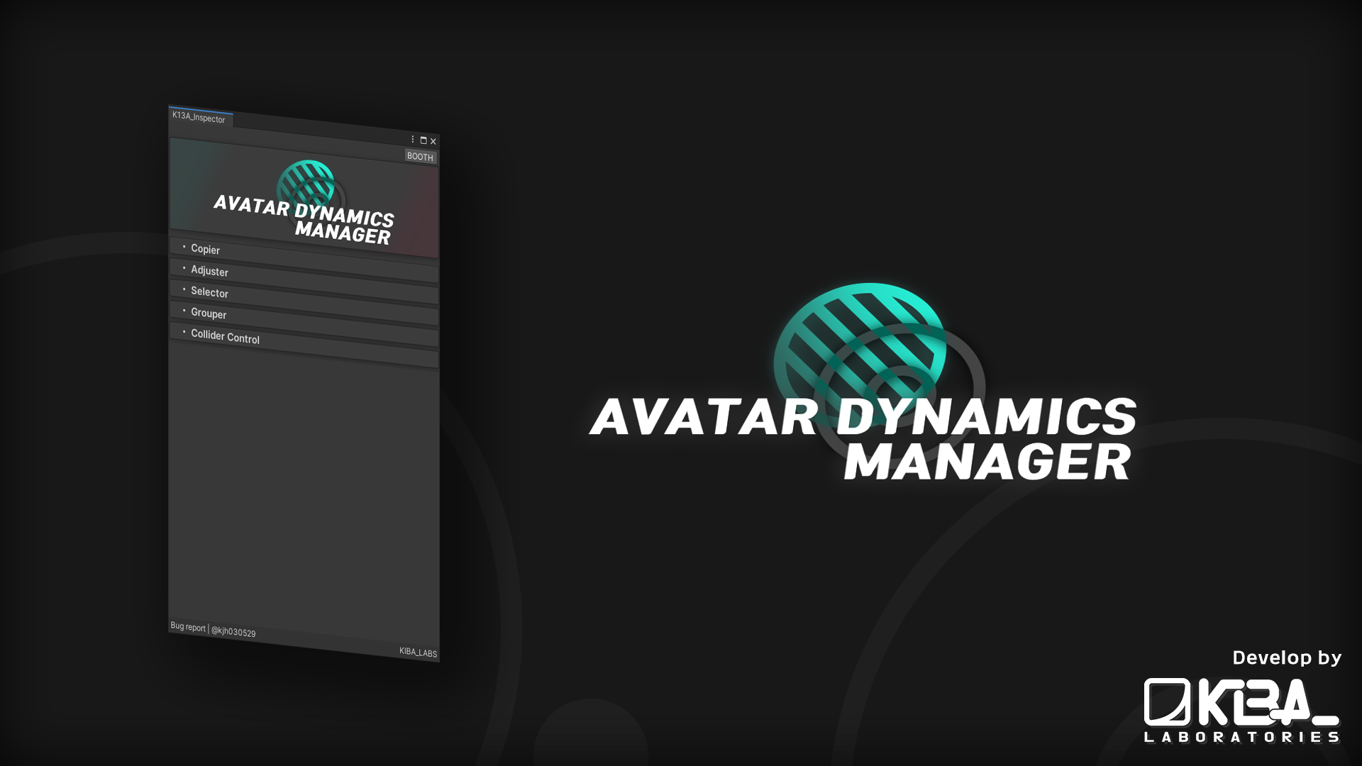 [Asset] Avatar Dynamics Manager (tools for VRChat) - K13B - BOOTH
