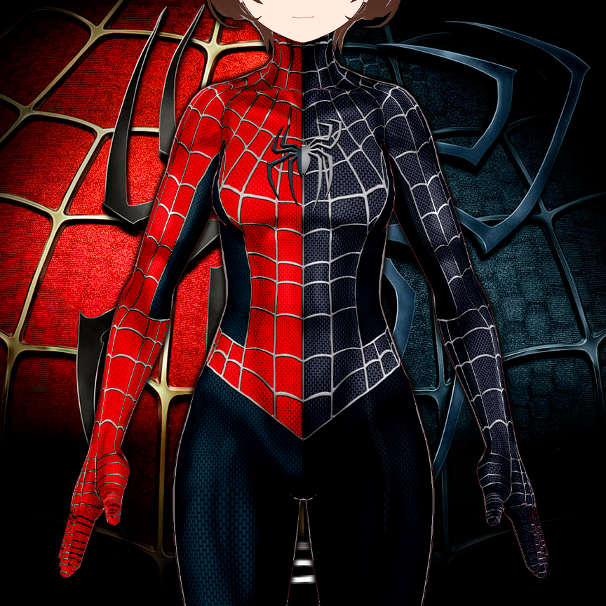 【VRoid】Female Ver. Spider-Man Costume Spider-Man Raimi Trilogy ...