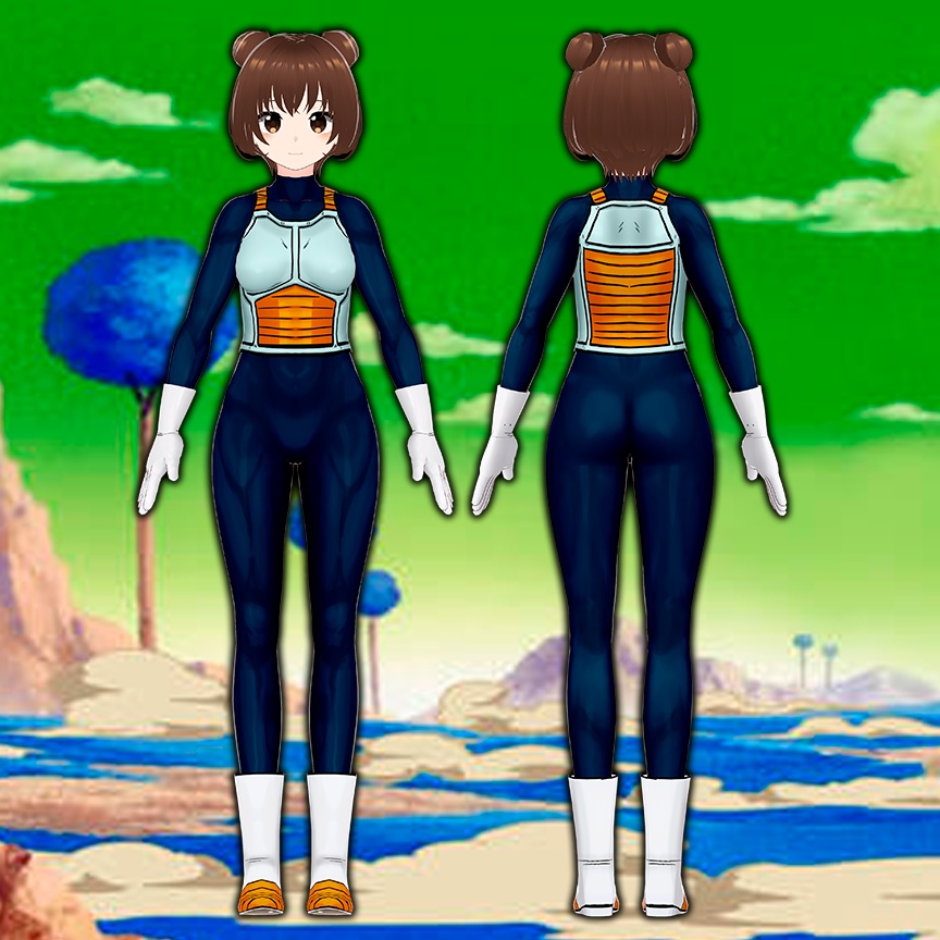 【VRoid】[UNISEX] Vegeta Costume - 𝗡𝗢𝗦𝗧𝗔𝗟𝗚𝗜𝗔 𝗦𝗧𝗢𝗥𝗘 - BOOTH