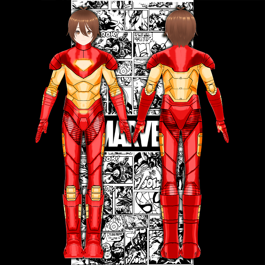 【VRoid】 Iron Man Modular Armor Costume - 𝗡𝗢𝗦𝗧𝗔𝗟𝗚𝗜𝗔 𝗦𝗧𝗢𝗥𝗘 - BOOTH
