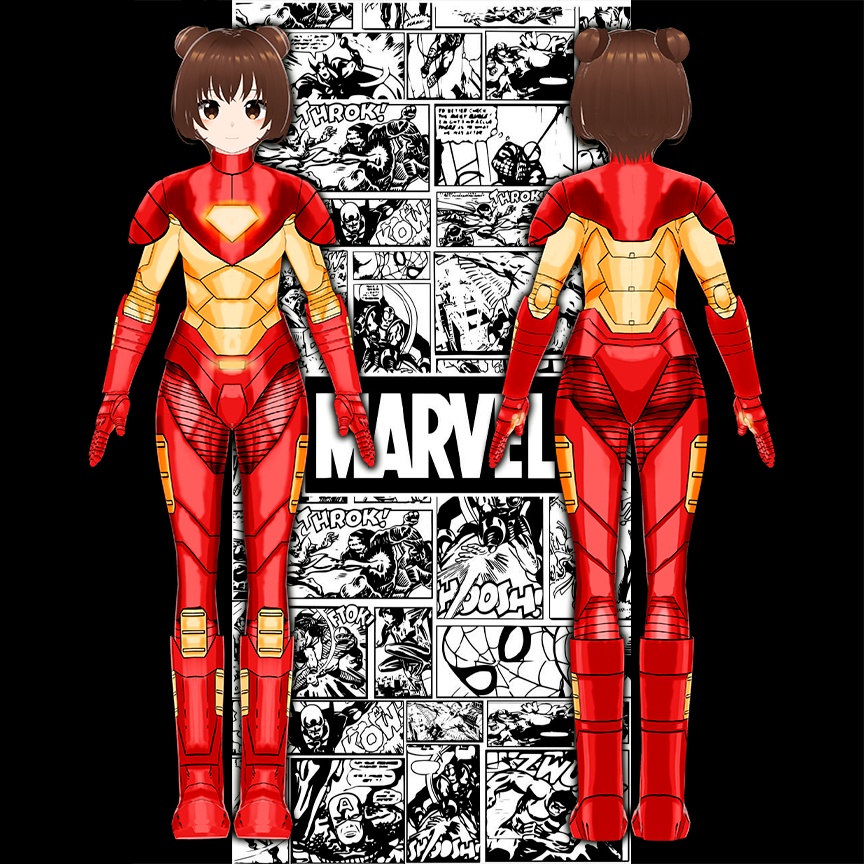 【VRoid】 Iron Man Modular Armor Costume - 𝗡𝗢𝗦𝗧𝗔𝗟𝗚𝗜𝗔 𝗦𝗧𝗢𝗥𝗘 - BOOTH