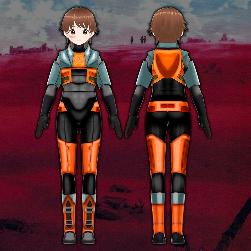 【VRoid】Half Life Gordon Freeman HEV Suit - 𝗡𝗢𝗦𝗧𝗔𝗟𝗚𝗜𝗔 𝗦𝗧𝗢𝗥𝗘 - BOOTH