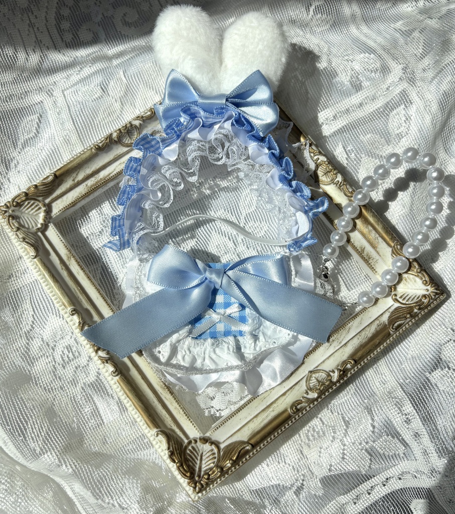 ぬい服 ヘッドドレス スタイ パールチェーン 12cm用 - rururu-007 - BOOTH