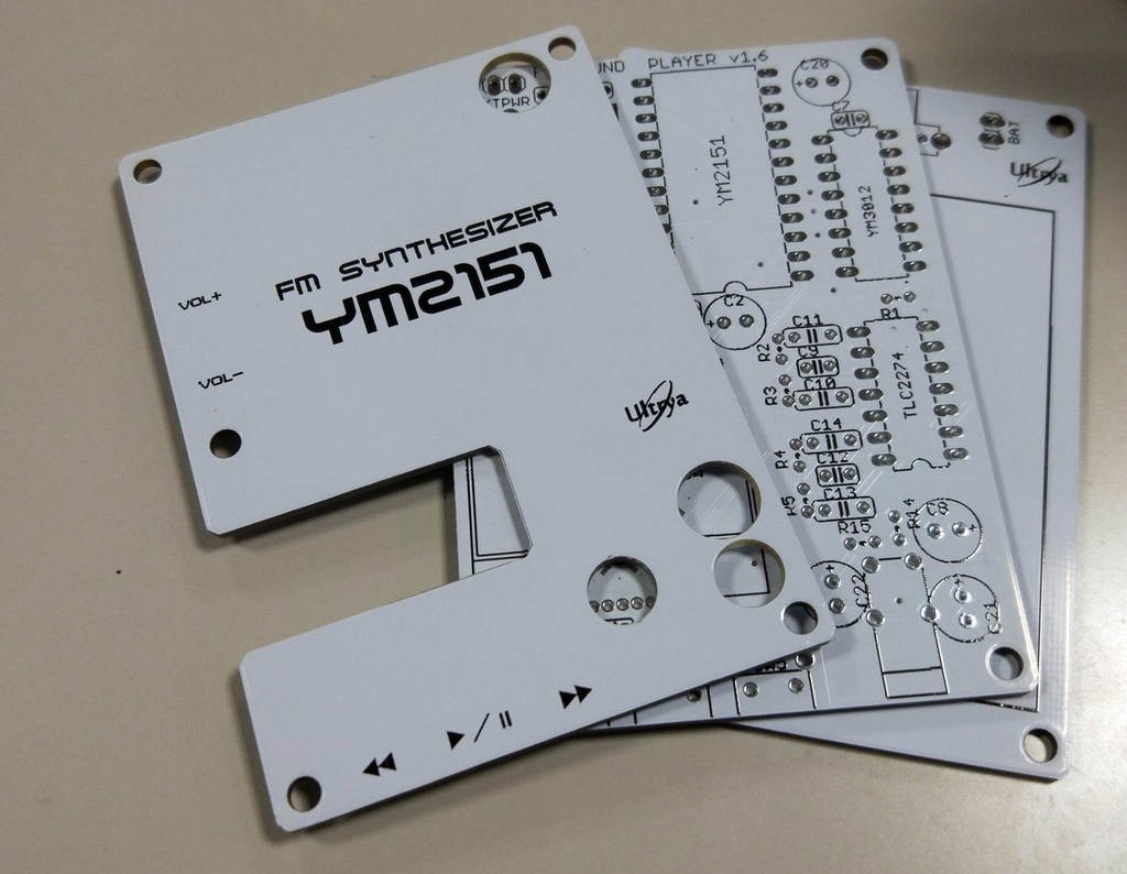 YM2151 Player 基板(白基板) - FMSoundModule - BOOTH