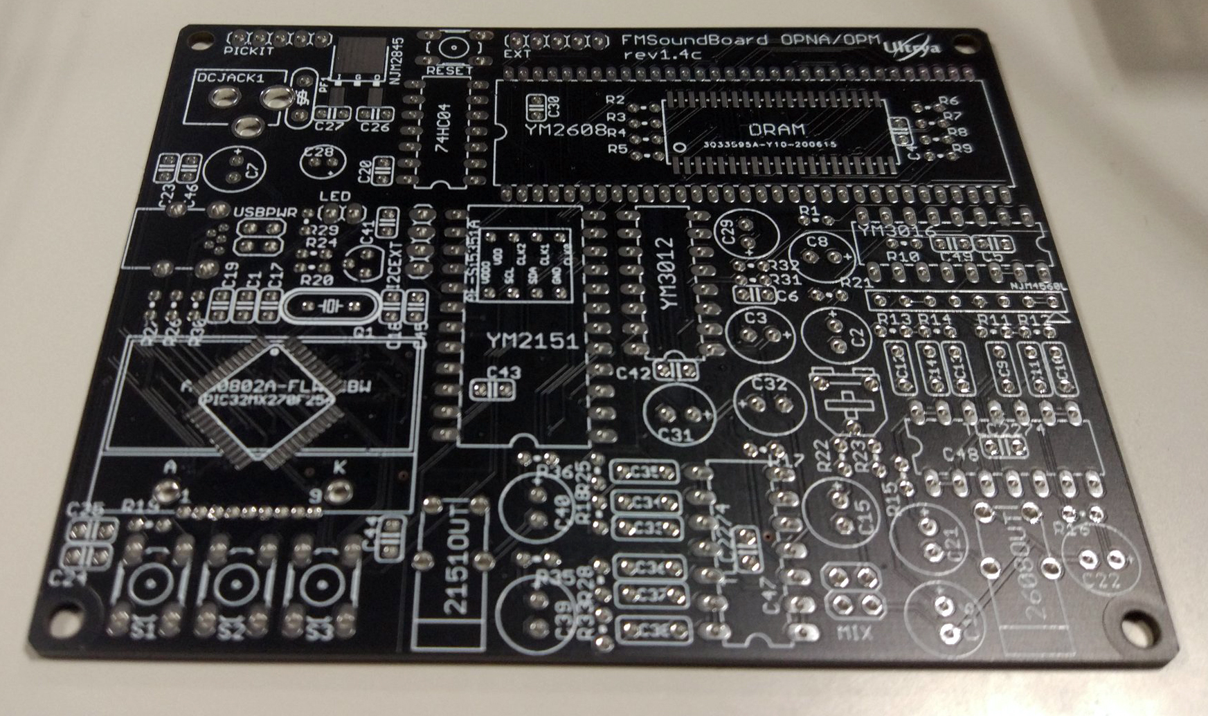 YM2151/YM2608 4759Player 基板(黒基板-rev1.4C) - FMSoundModule - BOOTH