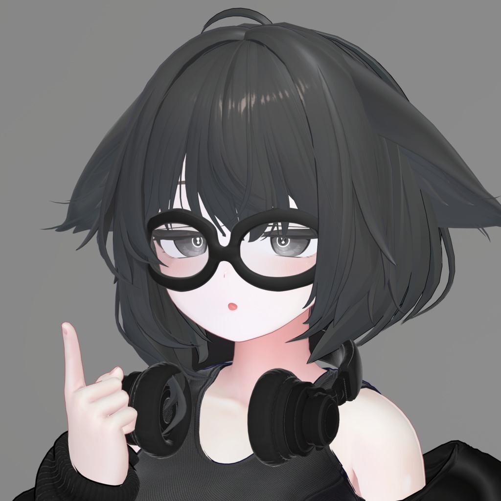 オーバルゴーグル【VRChat対応】 - Ayn. - BOOTH