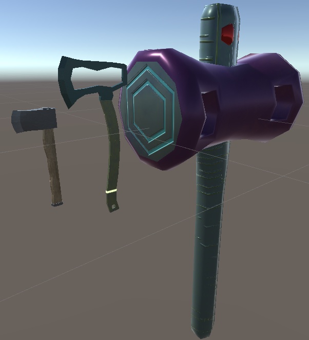 【3Dモデル】hammer_Axe - 3Dプロップ販売 - BOOTH