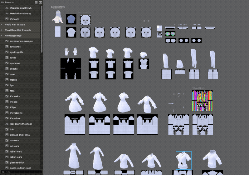 VRoid Deconstructed - CuteWaterBeary - BOOTH