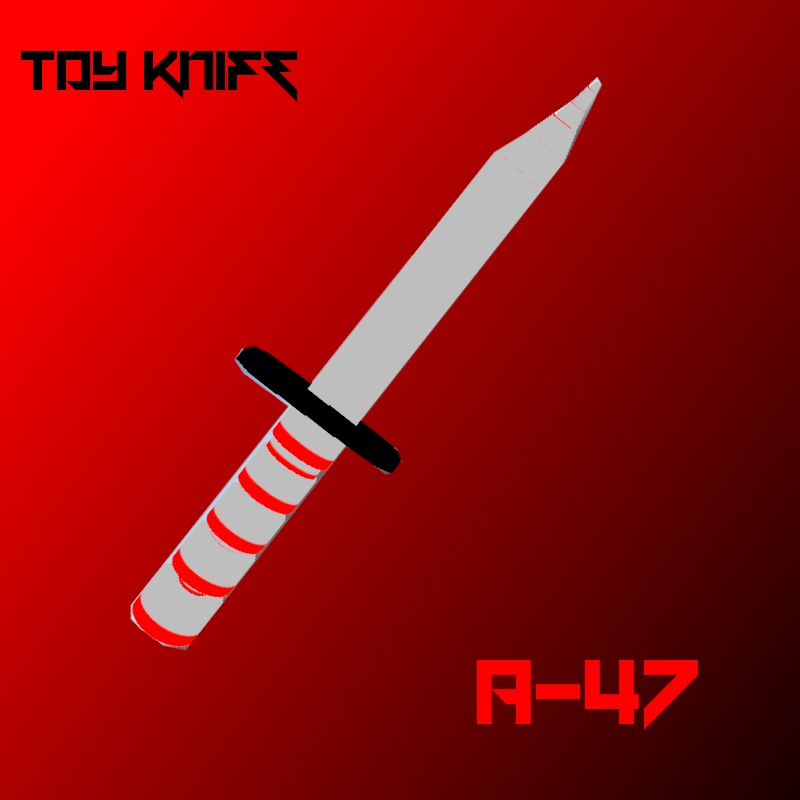 [vrchat accessory] armoury 47 toy knife - armoury47 - BOOTH