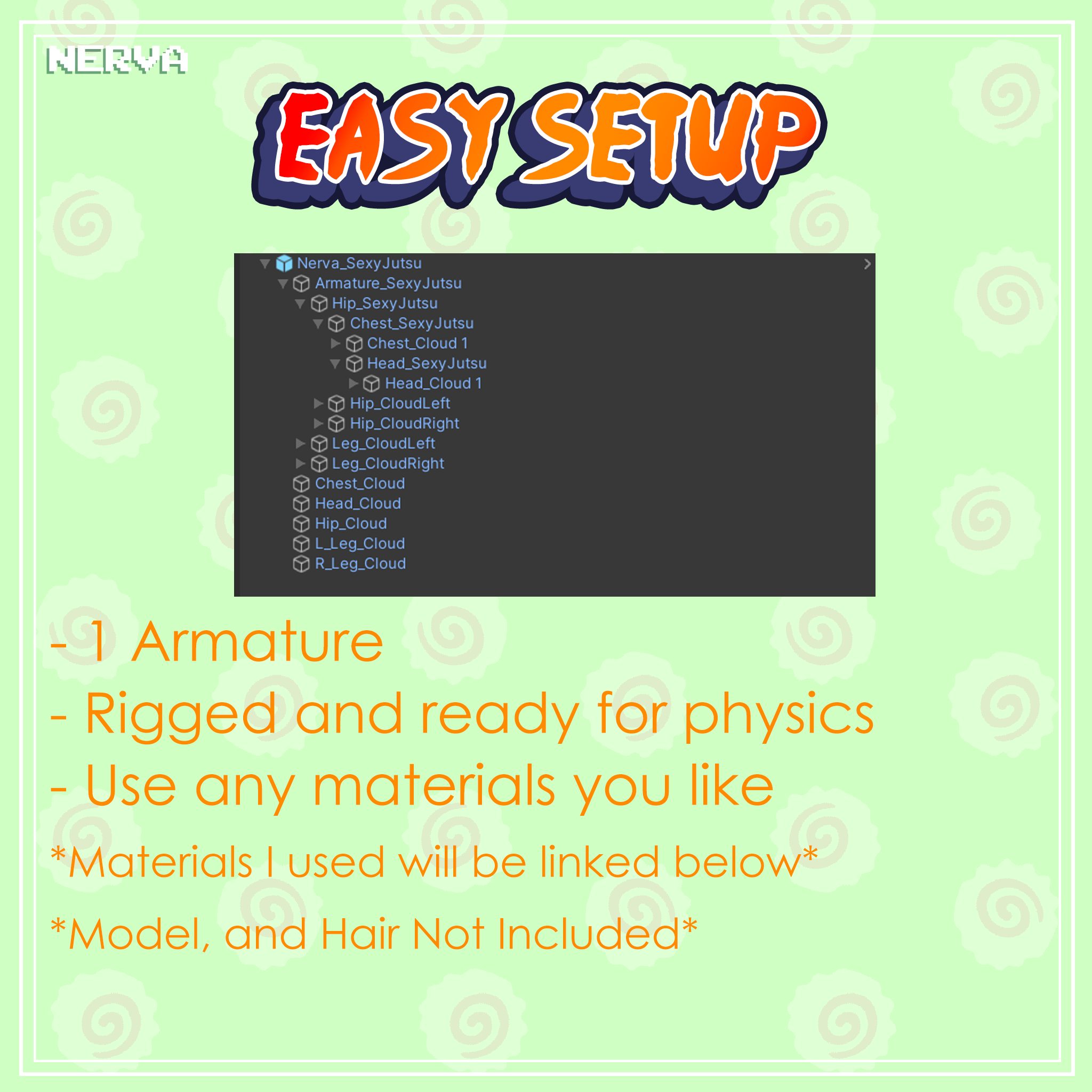 3D Outfit 』Naruto Sexy Jutsu Clouds - Nerva - BOOTH