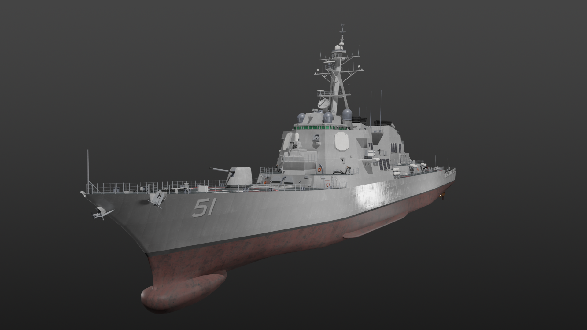 USS Arleigh Burke 3D model - Ennuishao - BOOTH