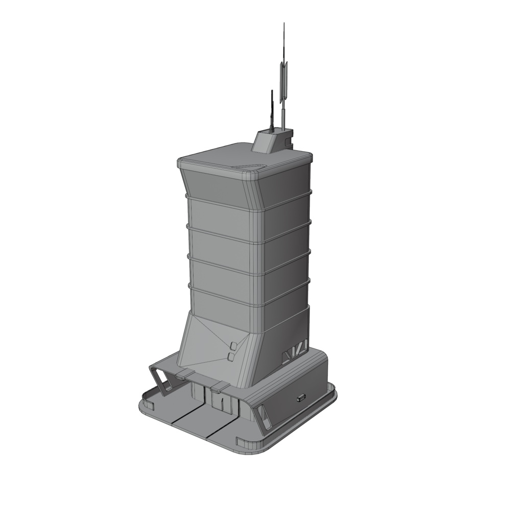 SFビル blender 3d model - Ennuishao - BOOTH