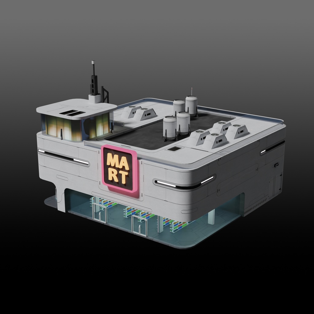 SF supermarket blender 3d - Ennuishao - BOOTH