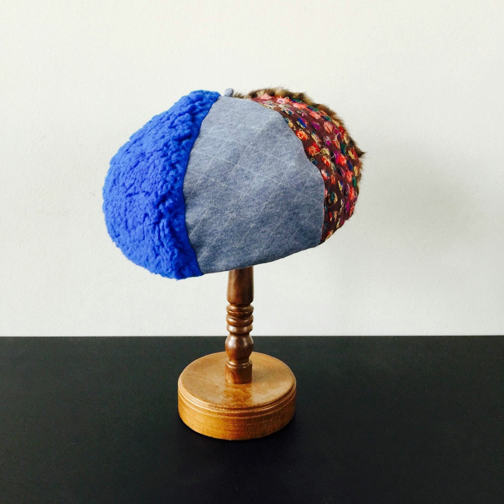 Hat Labo Jam コラボレーション/ベレー帽/Blue - 鶴丸帽子店Booth支店/帽子専門店/芸術倶楽部亀甲堂 - BOOTH