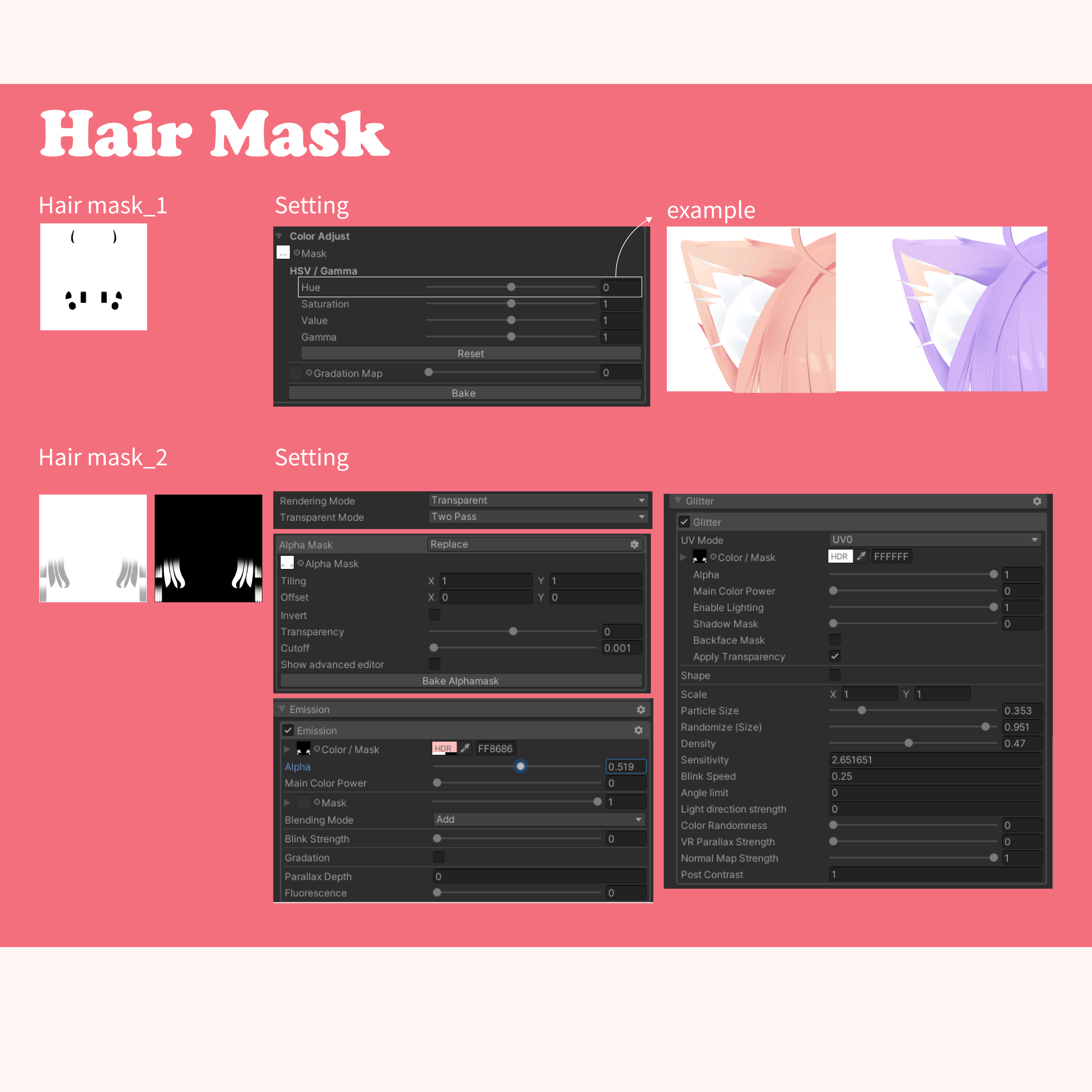 ICHIGO_ Makeup&Body Texture+ Hair Mask! ♡ - lilicana - BOOTH