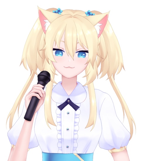 [Vtuber Asset] Hand Holding Karaoke Microphone - kapusmeow - BOOTH