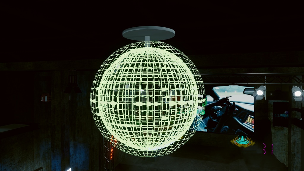 VRC Disco Ball / Quest Compatible w Audio Link Lights - maticsworlds ...
