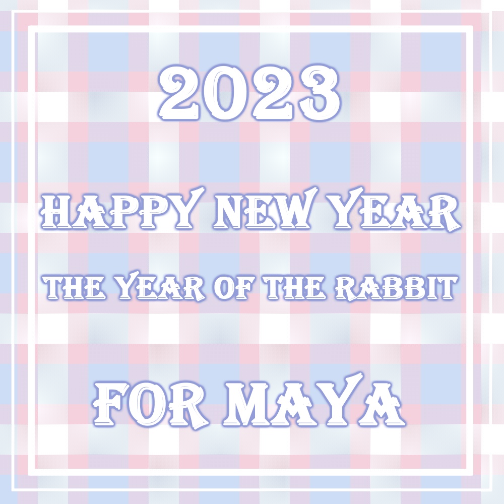 [MAYA] Nail art_The year of the raibbit - likeu - BOOTH