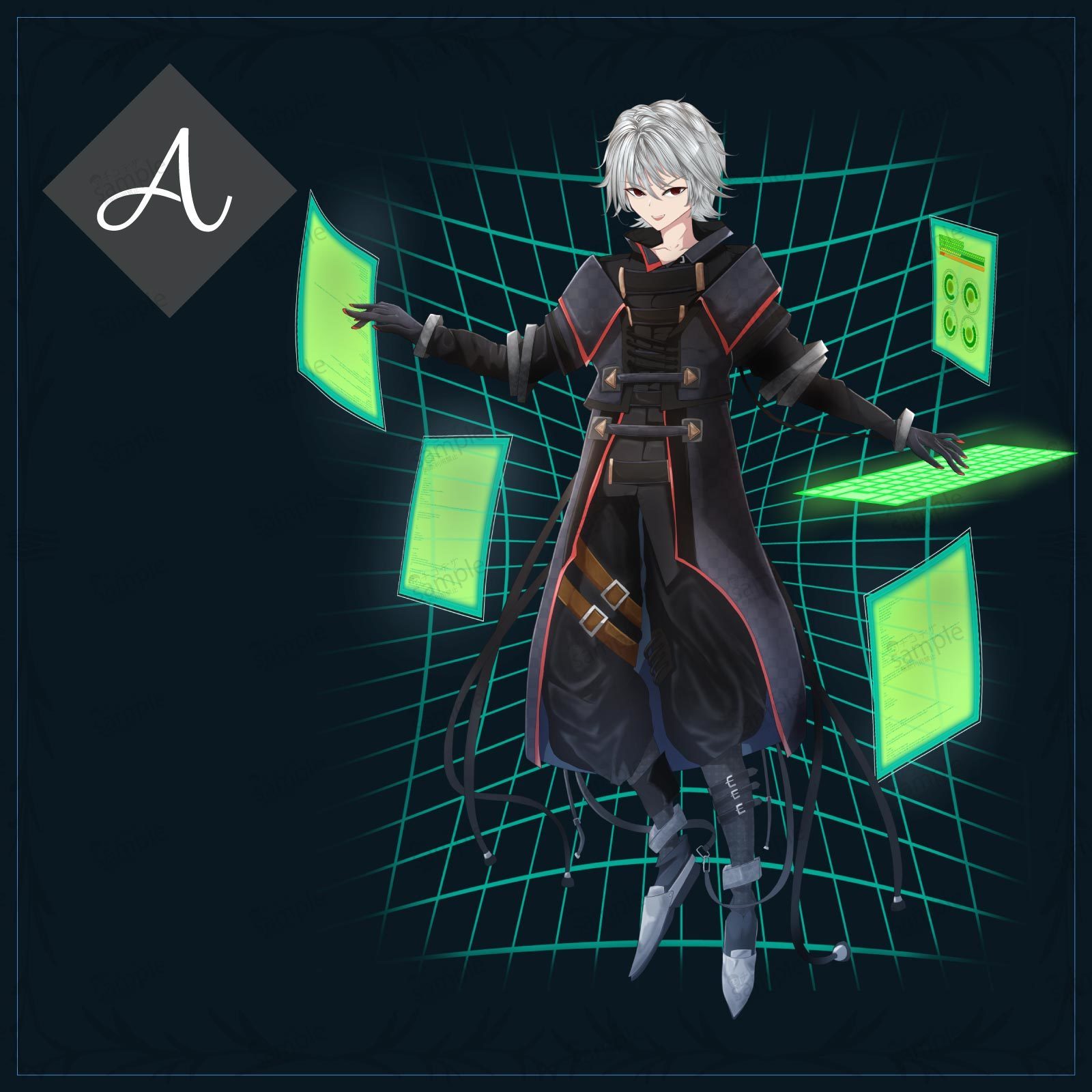サイバープログラマー TRPG立ち絵素材【347】 - chicodeza pixiv booth - BOOTH