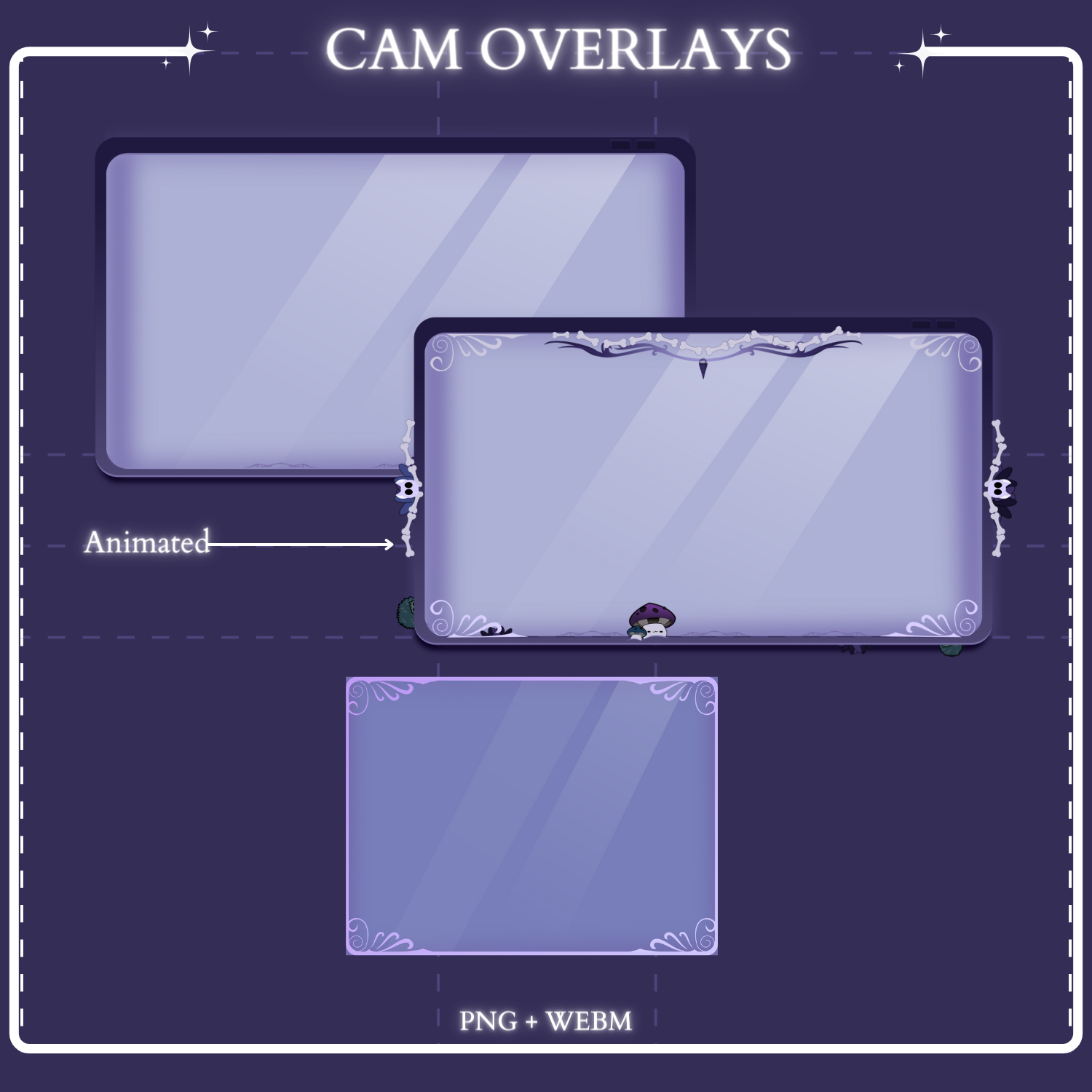 DARK - GOTHIC - Stream Overlay Pack Animated - BE RIGHT BACK - OFFLINE - STREAM ENDING ...