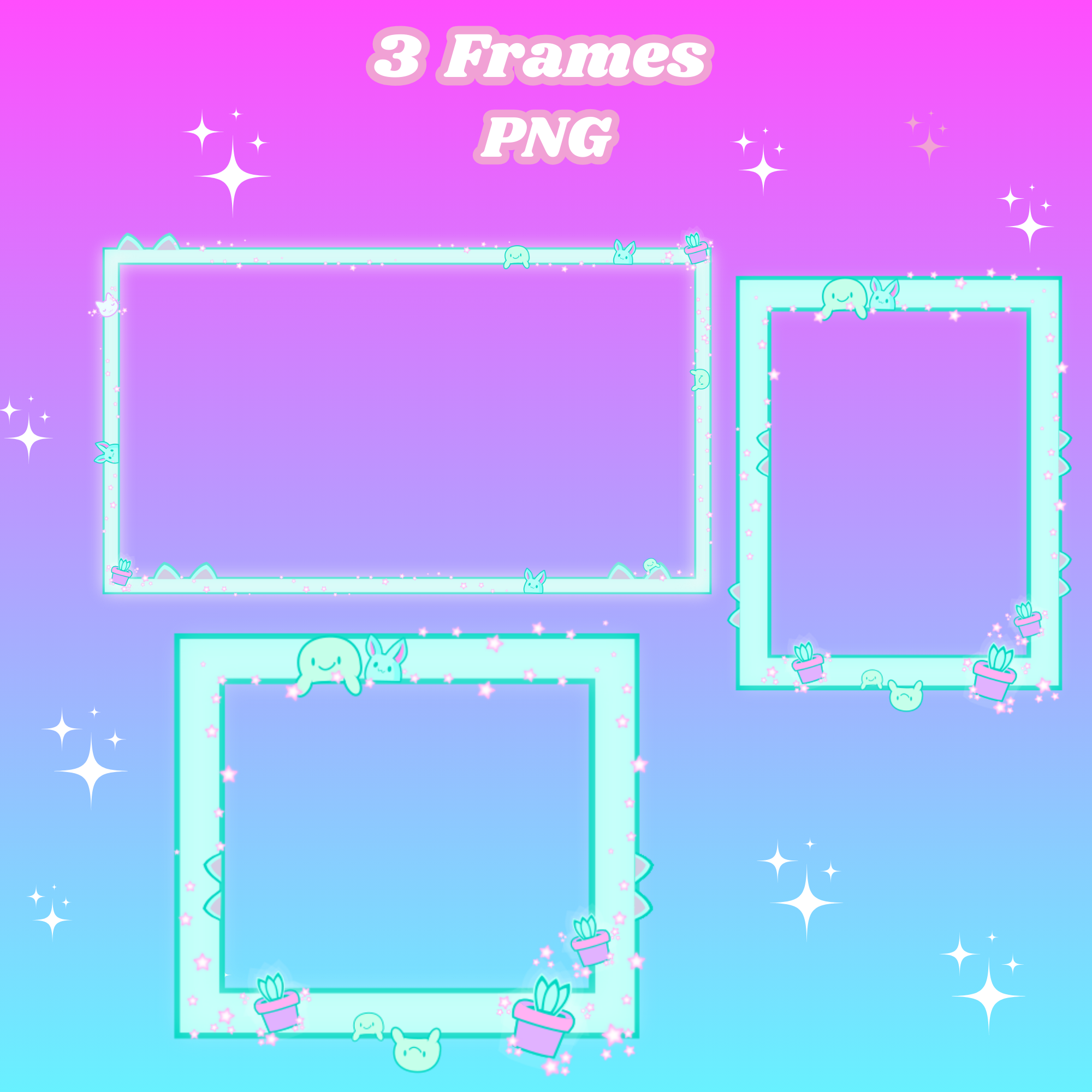 Cute Room Stream Overlay Colorful Pack, Stream Overlay Colorful ...