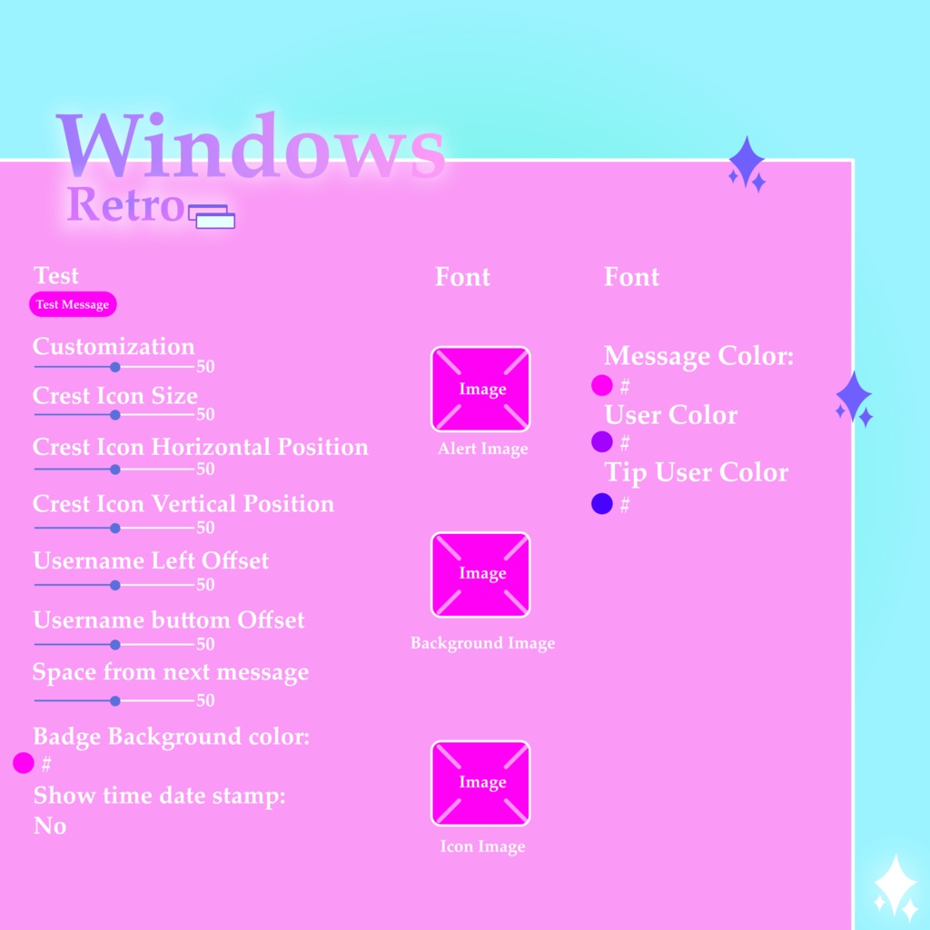 Retro Windows Chat Widget, Retro Window Widget, colorful Chat Widget ...
