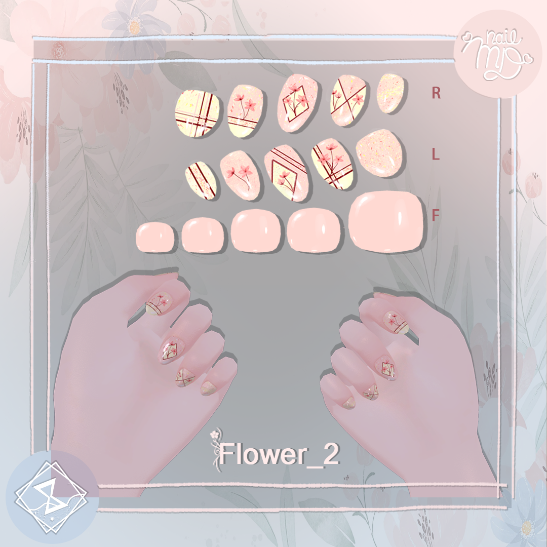 【MDollnail対応】F&B NailTip Set【VRChat向けネイルチップ】 - 宇宙船の小さな店 - BOOTH