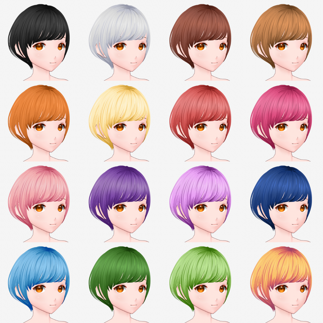 Vroid Hair Texture Set - Tainara-P Vroid - BOOTH