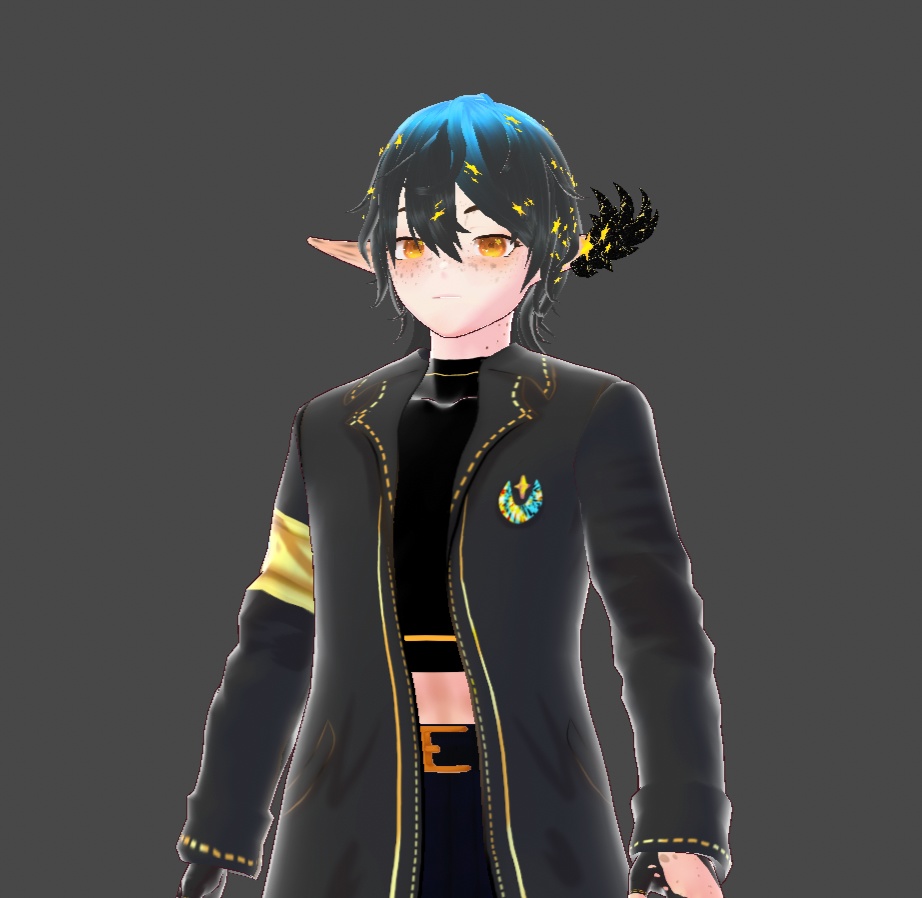 vroid _ male elf 3d modele VRM - sisukomorebii - BOOTH