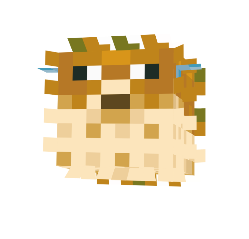 無料配布Live2Dモデル「Pufferfish:フグ（Minecraft）」 - アンナビchデータ配布所 - BOOTH