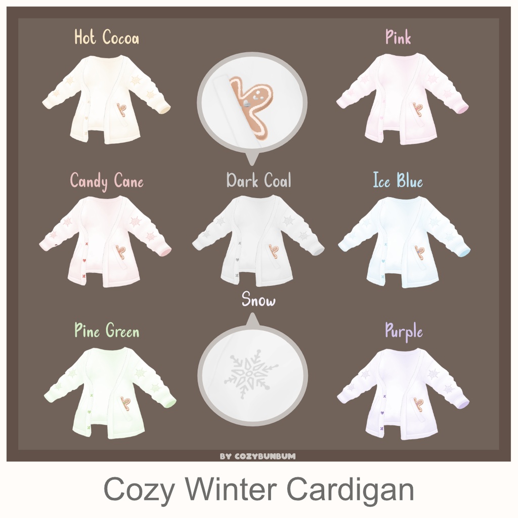 [FREE] Winter Cardigan VRoid テクスチャ Chaqueta de invierno - CozyBunBum ...