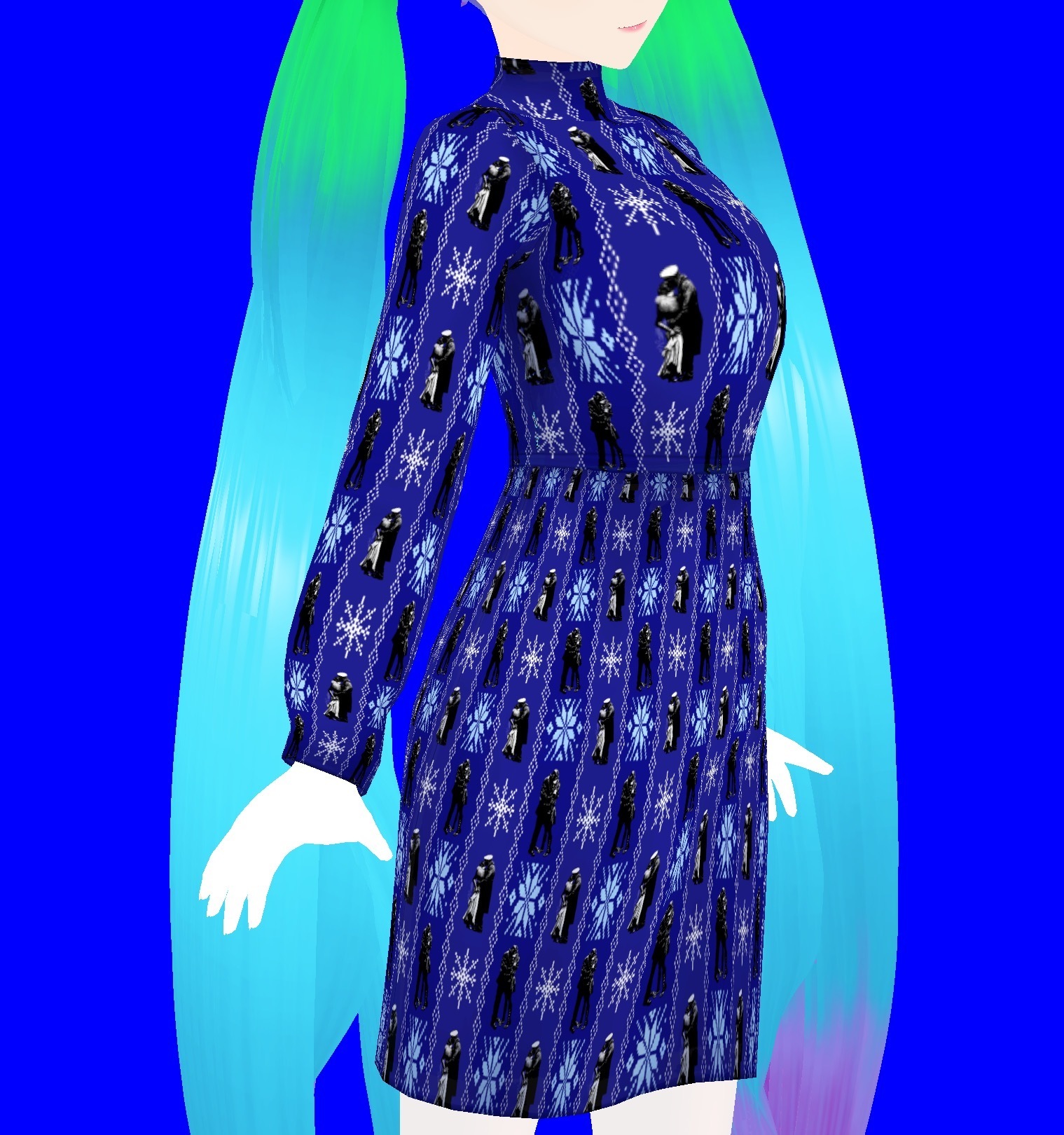Baby it’s cold VRoid sweater dress - landimonk - BOOTH
