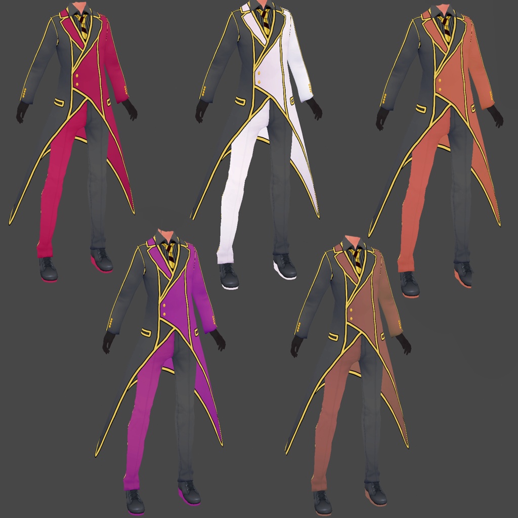 (VROID) fantasy Suit (multiple color) - jonathan-yuri - BOOTH