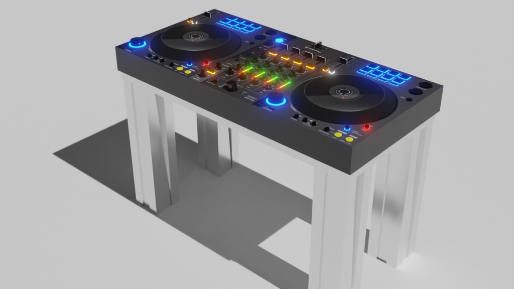 DJミキサーの3Dモデル - .CG - BOOTH