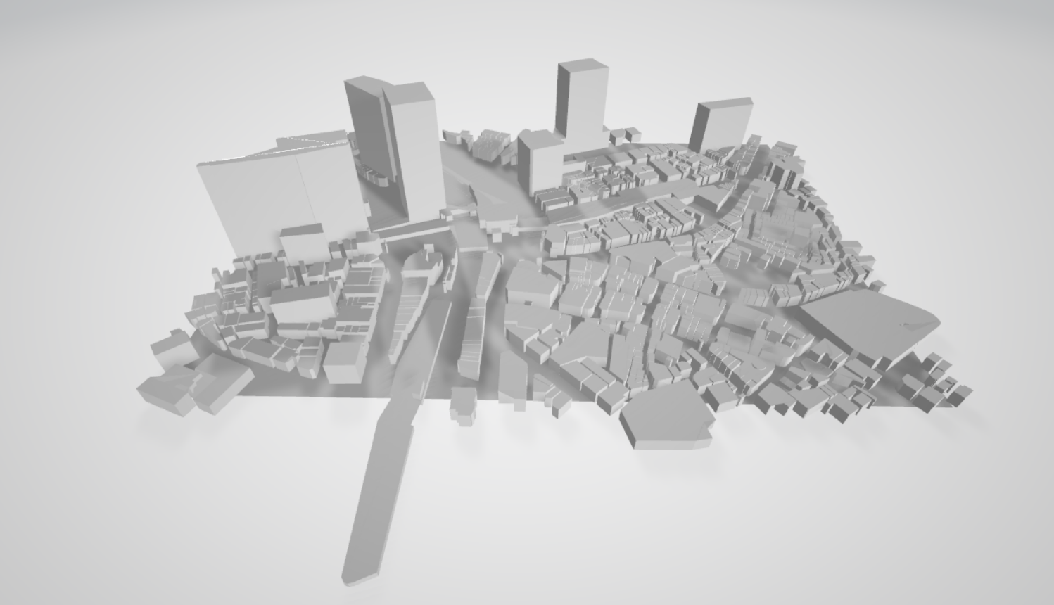 Tokyo Shibuya MAP 渋谷駅周辺マップ | 3D Model - Dot. CG - BOOTH