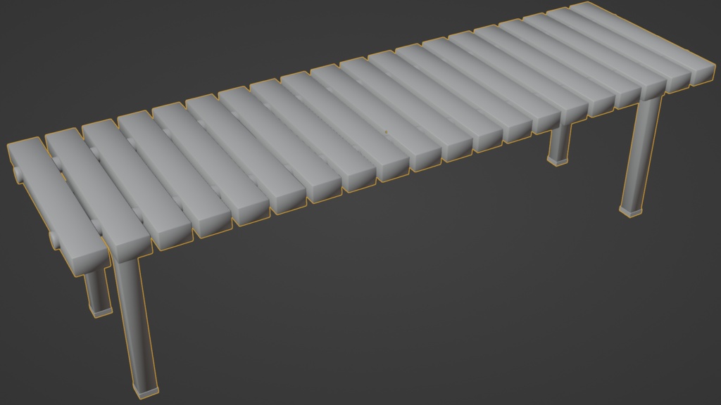 bench ベンチ | 3D Model - .CG - BOOTH