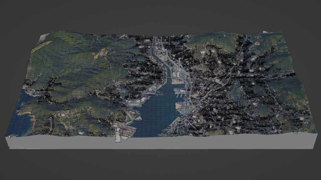 Nagasaki MAP 長崎市周辺の広域3Dモデル | 3D Model - .CG - BOOTH