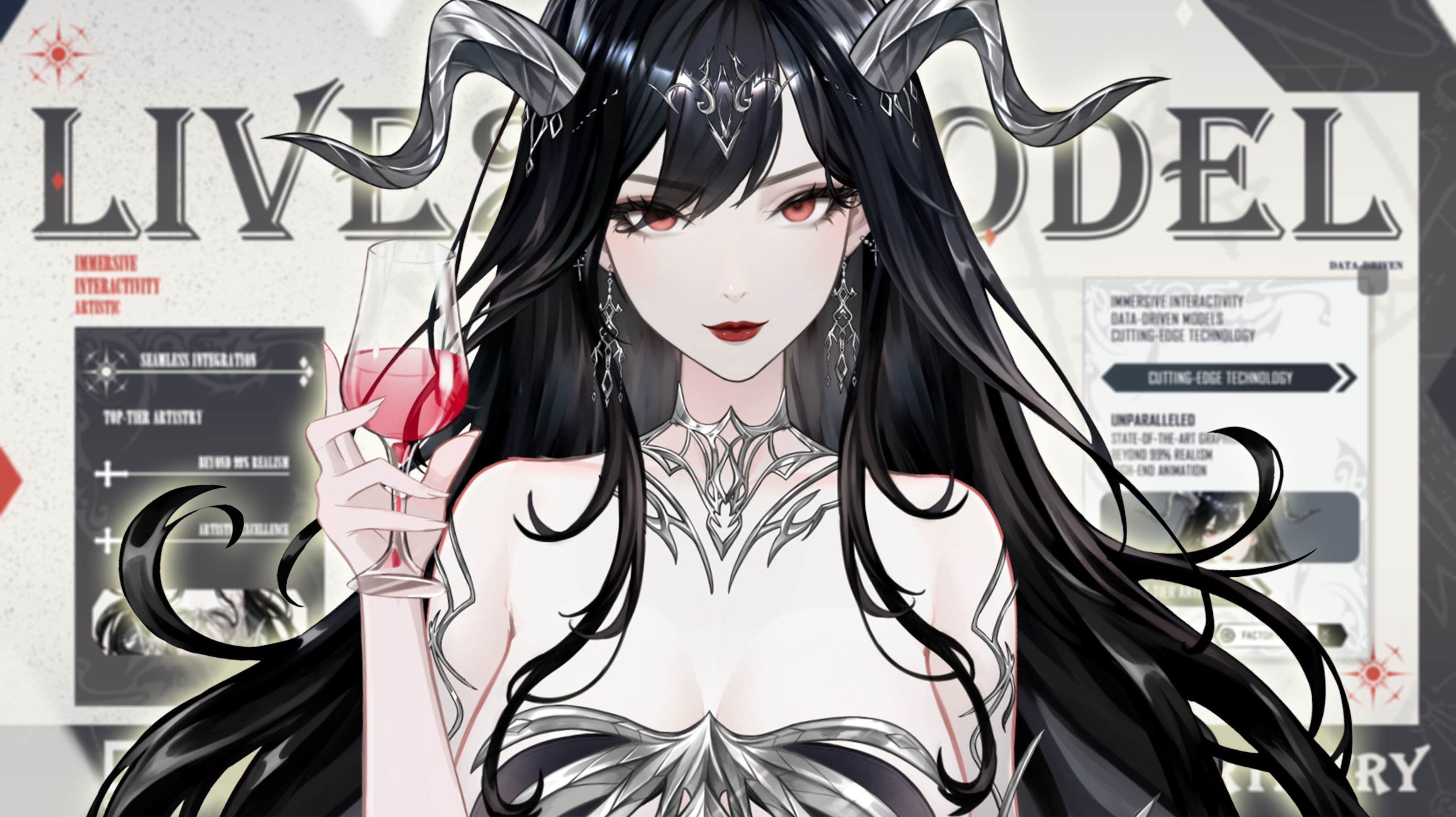 Live 2 dモデル：witchX暗影のキスCharlotte - guangcai - BOOTH