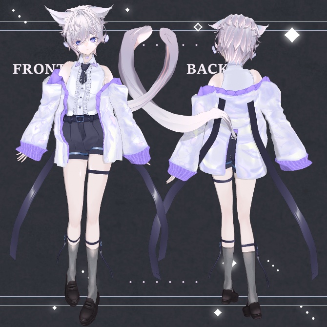 【Vroid/VRM】喵 /miāo【オリジナル3Dモデル】 - 深夜営業 - BOOTH