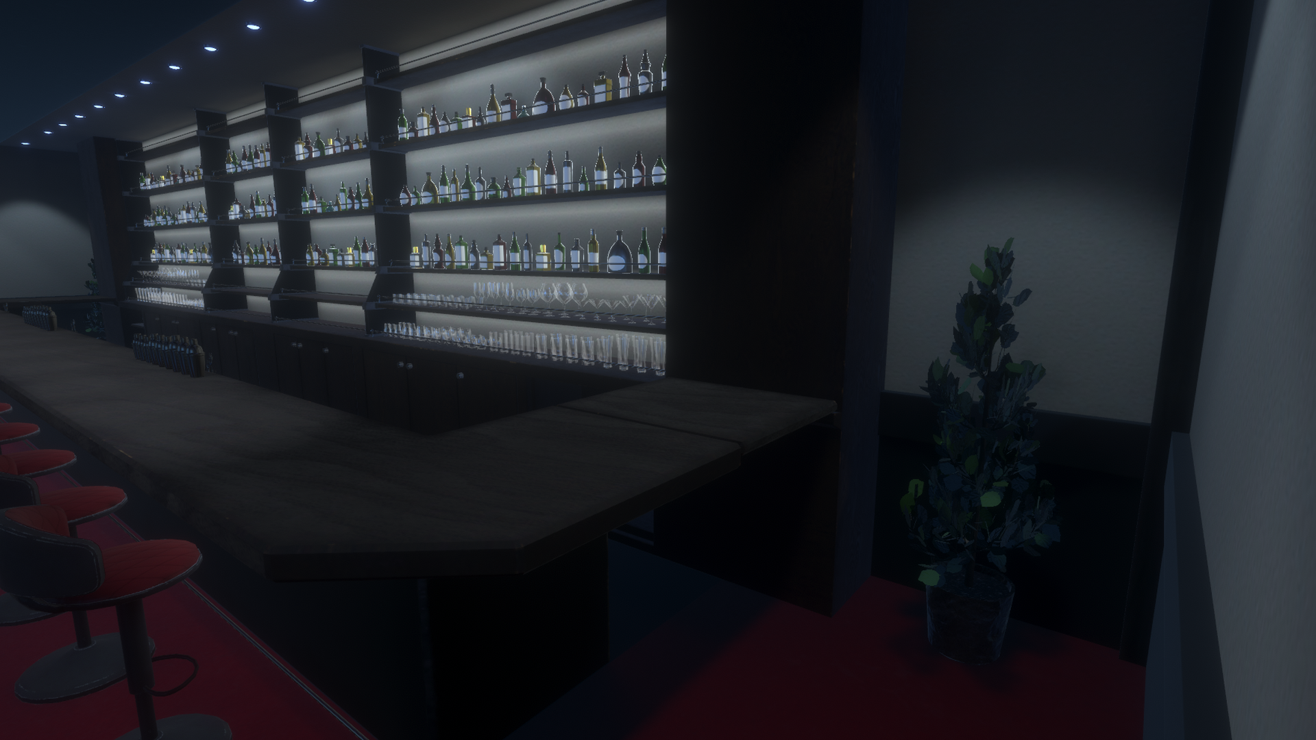 【VRChatワールド】Bar vol.01【照明2種類有】 - WallL製作所 - BOOTH