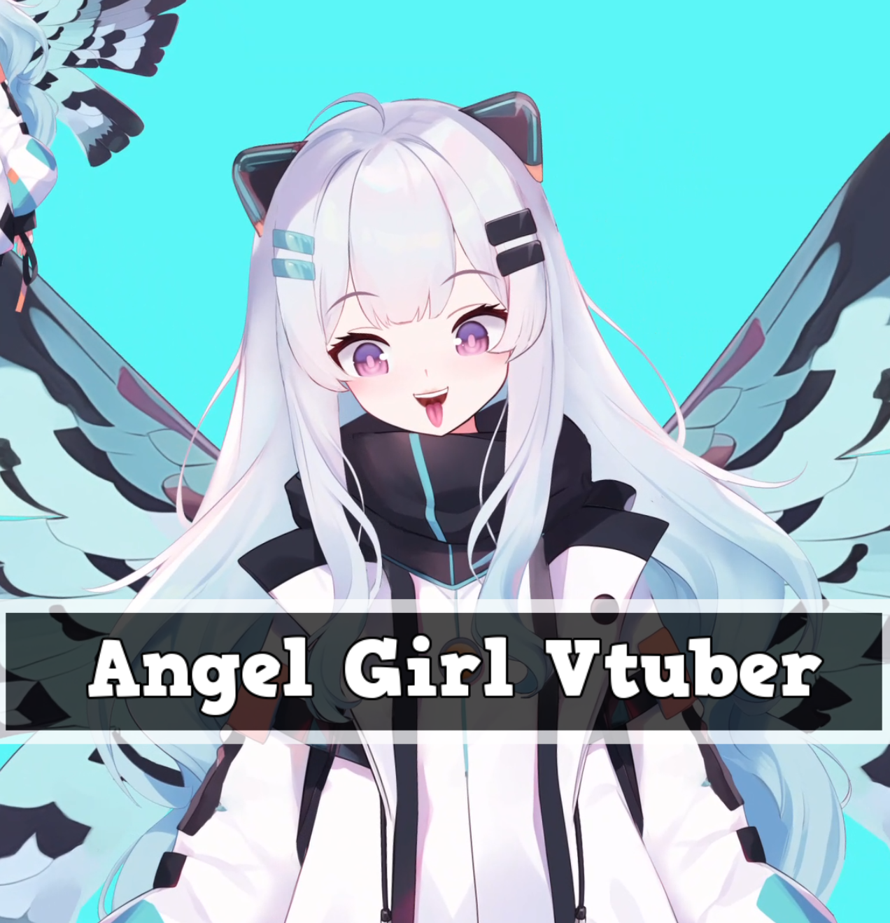 Angel Girl Vtuber 2d Live2d avatar 8 Expressions For twitch - Parcival ...