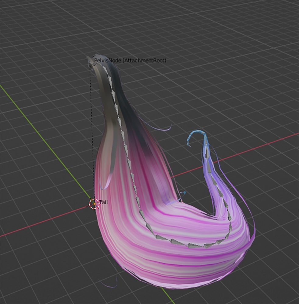 Rigged Animated Fox Tail Mesh - sick0 - BOOTH