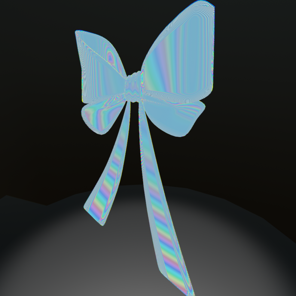 【アバター制限なし・VRC】ホログラフィックリボン・シェーダー [No Avatar Restrictions / VRC] Holographic Ribbon & Shader - こんや ...