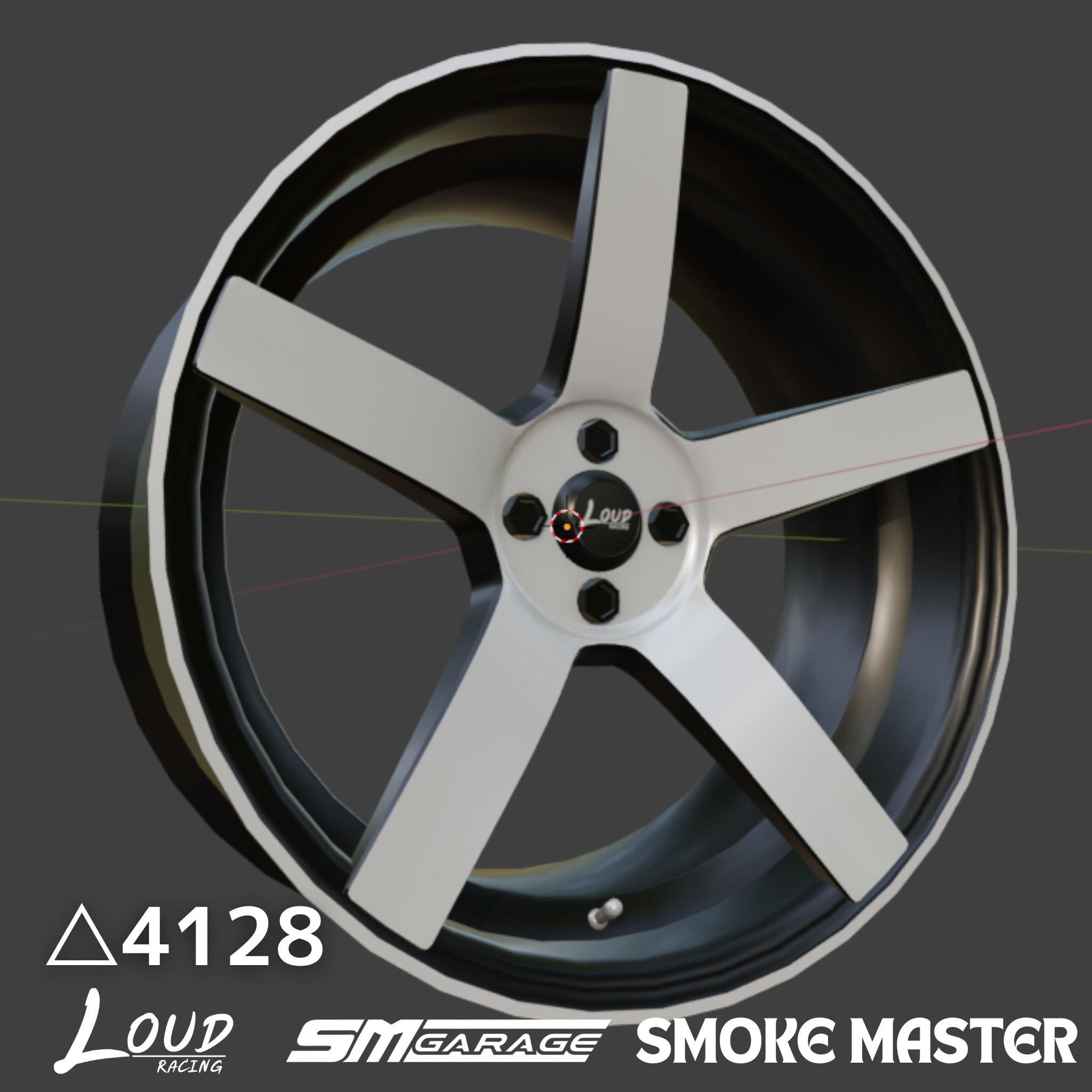 【CVS2向け】LoudRacing 204 アルミホイール3Dモデル【VRChat】 - SMGarage Online Shop - BOOTH