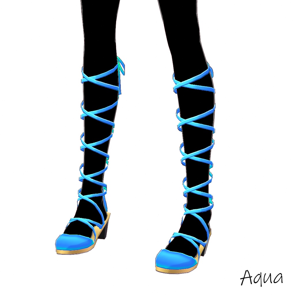 [VRoid]Lace Up Sandals (8Colors) レースアップサンダル（8色）★無料版あり - 紫嵐堂 :Shirando ...